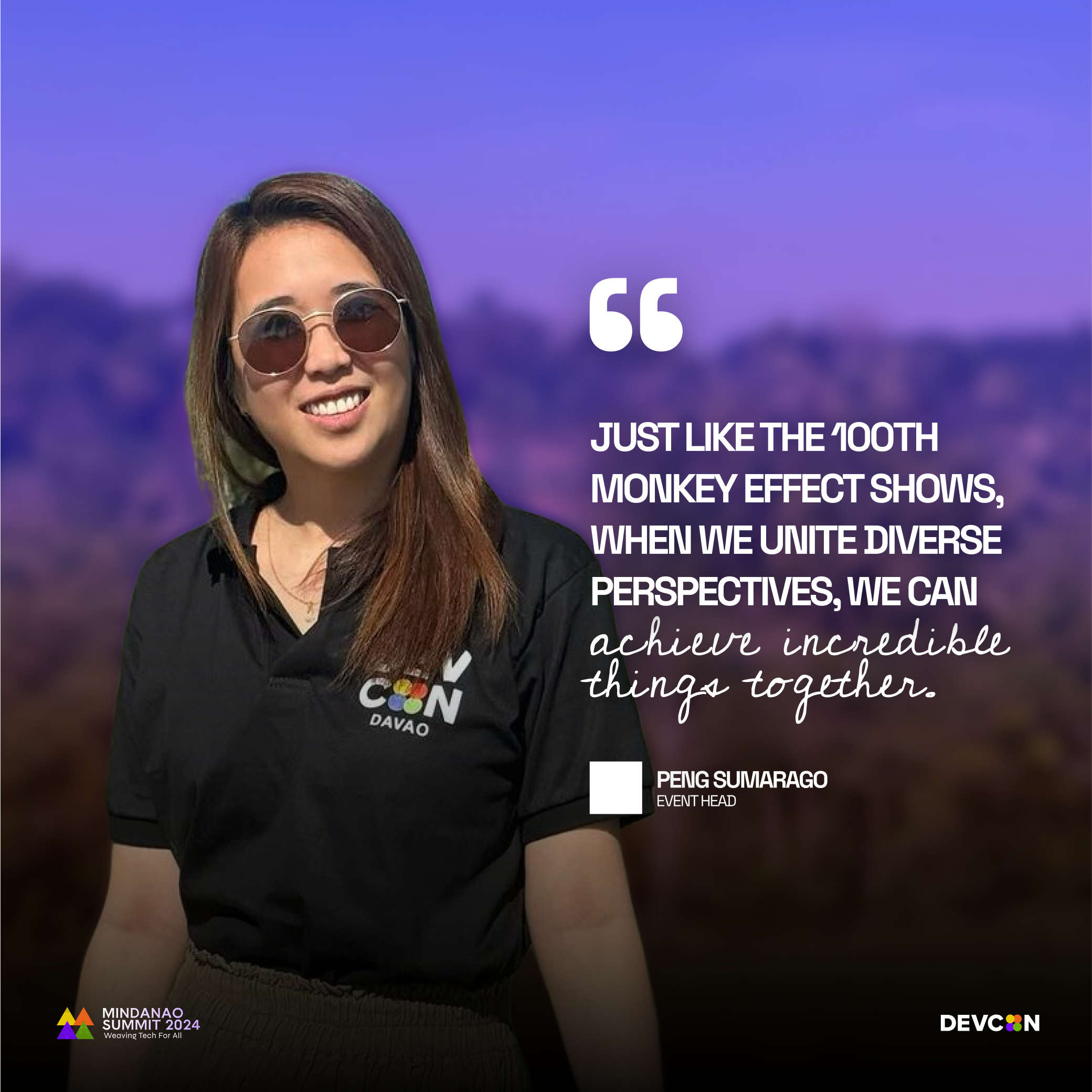 The 100th Monkey, One Movement at a Time - DEVCON Mindanao Summit 2024